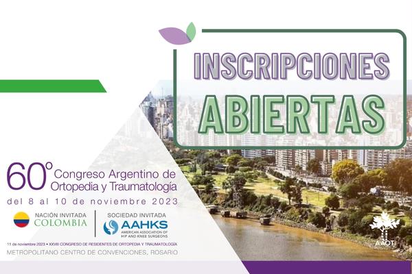 Inscripciones abiertas – 60º Congreso AAOT – AAOT